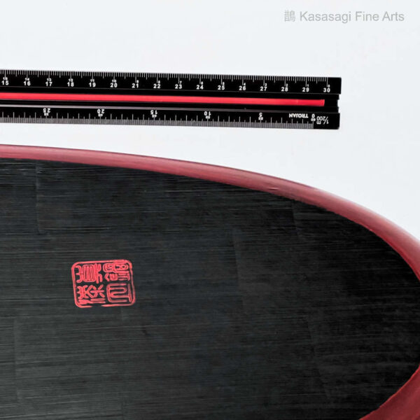 Antique 54 cm Japanese Platter by Manabe - Kasasagi Fine Arts